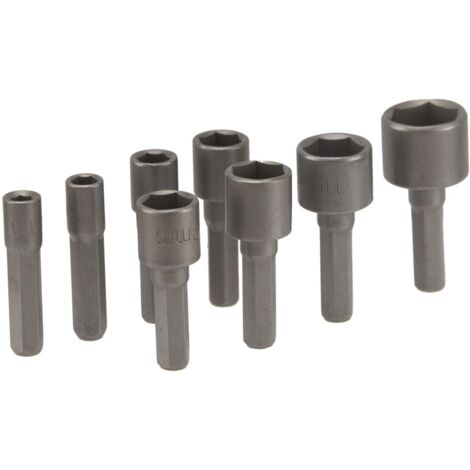 Akkuschrauber Bit Nuss Satz 8 teilig Steckschlüssel Bitsatz