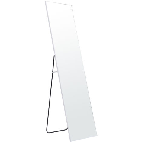 Rectangular Full Length Mirror Freestanding Hanging Silver Mirror