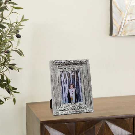 5x7 inch Vintage Brown Distressed Wood Photo Frame