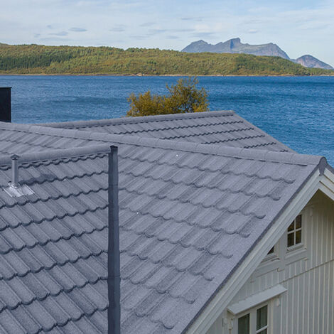 Half Round Ridge Tile Stone Coated Metal Roofing 10pcs