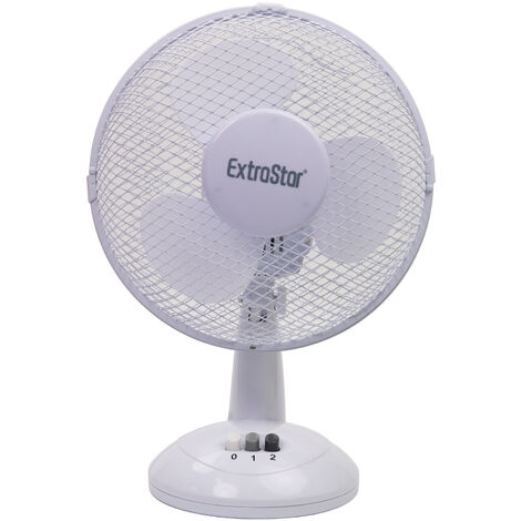 9 inch Mini Table Fan, 20W, White