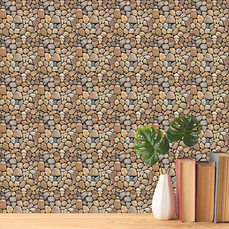 10Pcs Stone Relief Self Adhesive Wall Panels