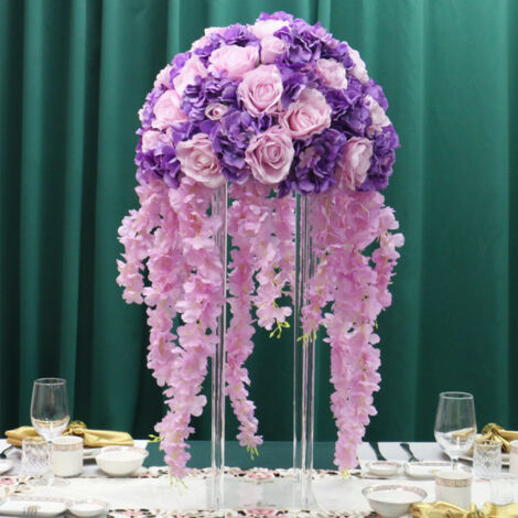 Clear Acrylic Flower Stand for Wedding Table Centerpieces
