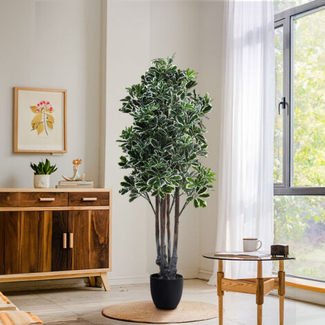 160CM Artificial Schefflera Arboricola Tree in Pot for Decoration