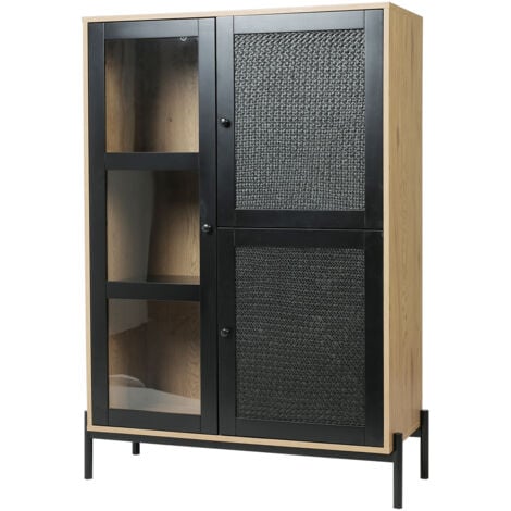 Straw Doors Storage Cabinet