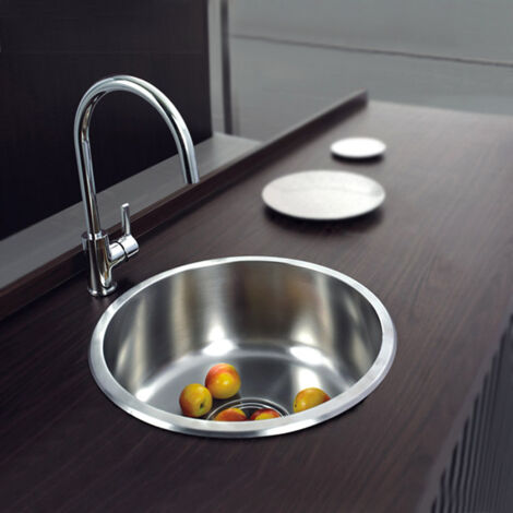 43CM Round Stainless Steel Single Kitchen Sink