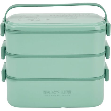 Stackable Bento Lunch Box with Handle 3 Layer
