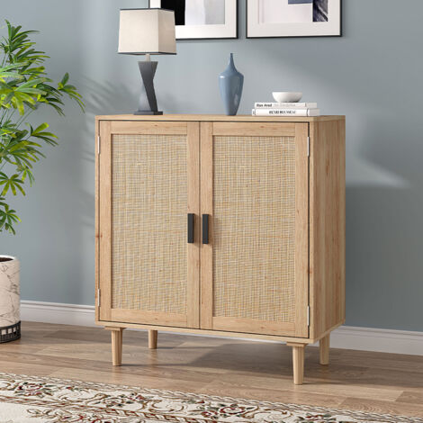 Rattan Sideboard with Double Doors