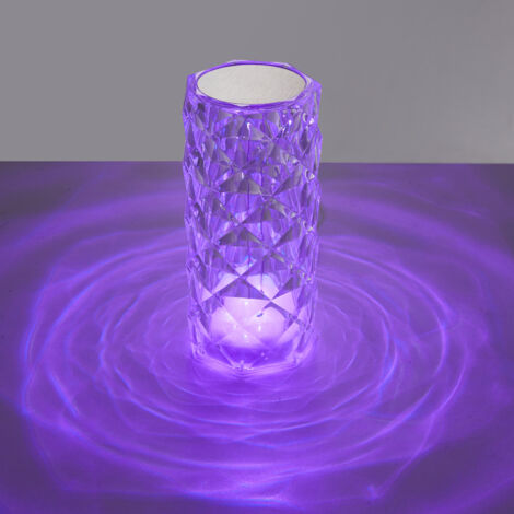 Acrylic RGB Dimmable Table Lamp Bedside Lighting Decor with Remote Control