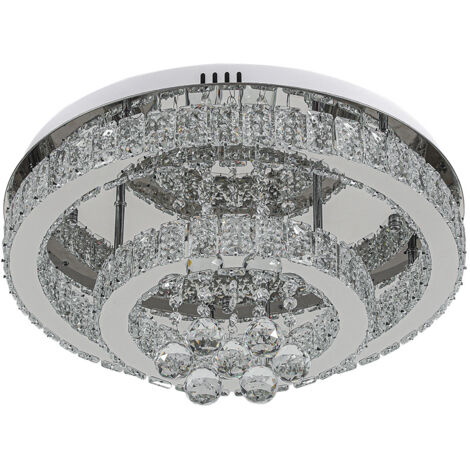 Double Tier Round Crystal Celling Light