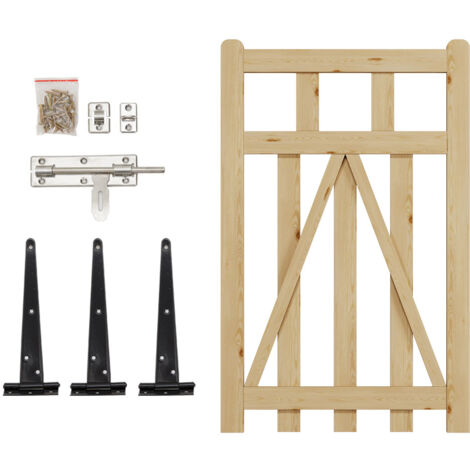Outdoor Entry Spaces Wooden Garden Border Gate Picket Design W 76cm H 120cm