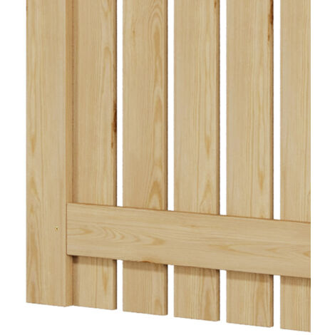 Rustic Wooden Garden Gate Freestanding Outdoor Fence Door 90cm W x 120cm H