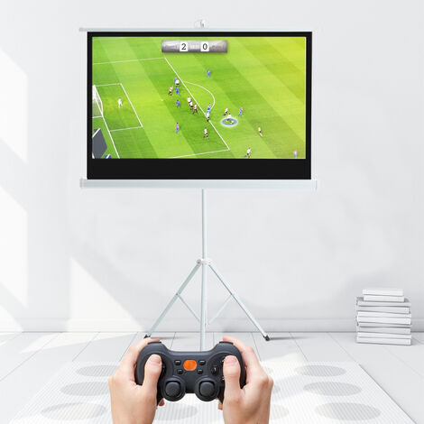 72 Inch Projector Screen with Tripod Stand