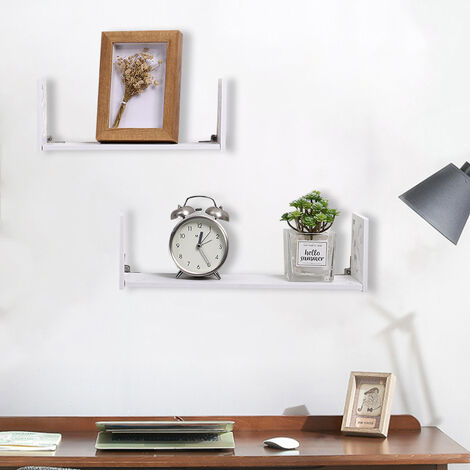 Set of 2 Wall Mounted Display Shelf