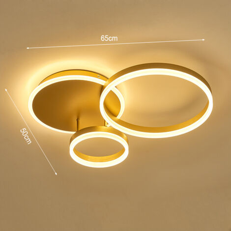 Modern Round LED Chandelier Ceiling Light , 3 Circle Dimmable