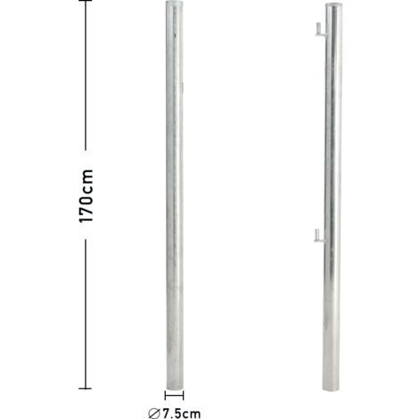 Galvanized Metal Field Gates with Latch Posts and Hanging Posts for ...