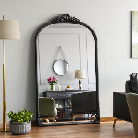 European Arched Framed Ornate Decorative Full Length Mirror