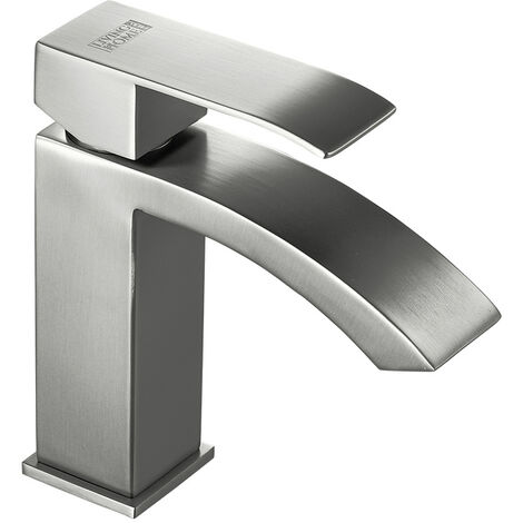 Grey Bathroom Mixer Tap Stainless Steel