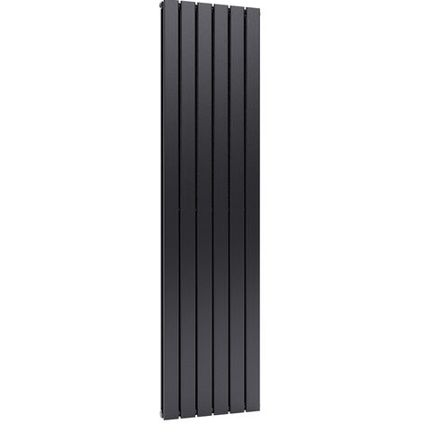 1548W Steel Smoke Grey Vertical Tall Radiator with Double Panel