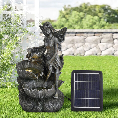Fairy Solar Resin Water Fountain