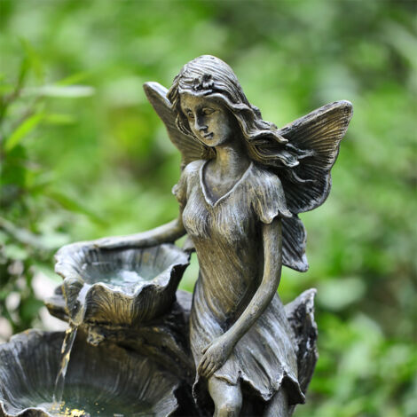 Fairy Solar Resin Water Fountain