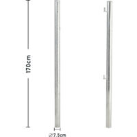 Galvanized Metal Field Gates with Latch Posts and Hanging Posts for ...