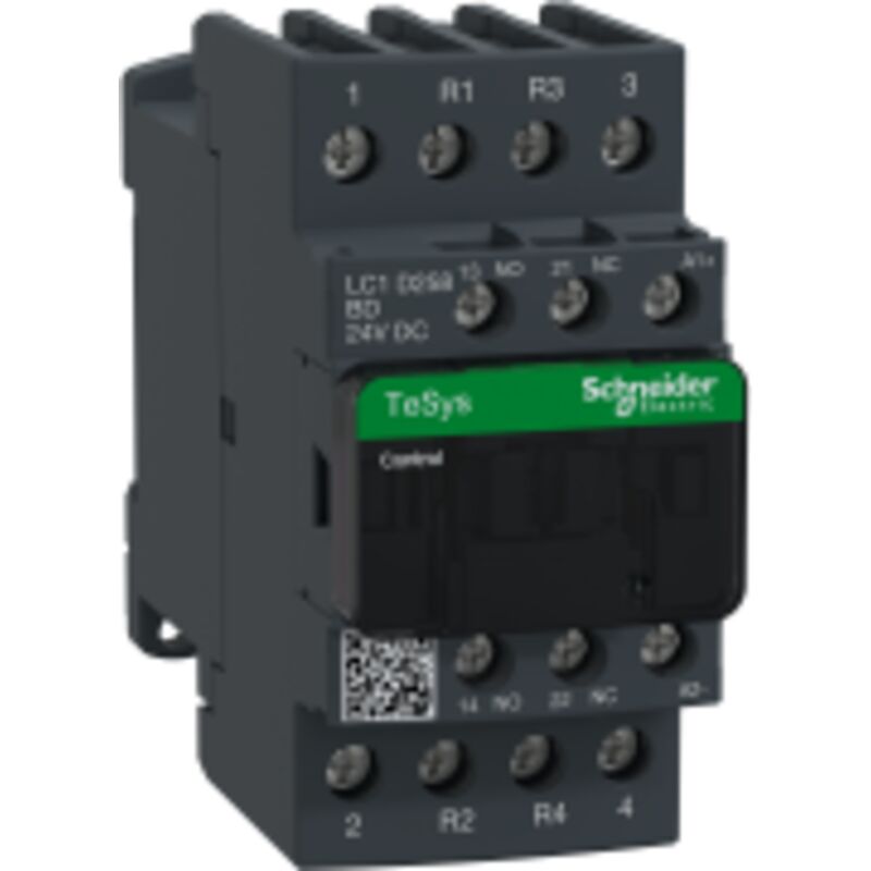 Contactor Tesys D - 4P(2 NA + 2 NF) - AC-1 - = 440 V 40 A - 24 V CC ...