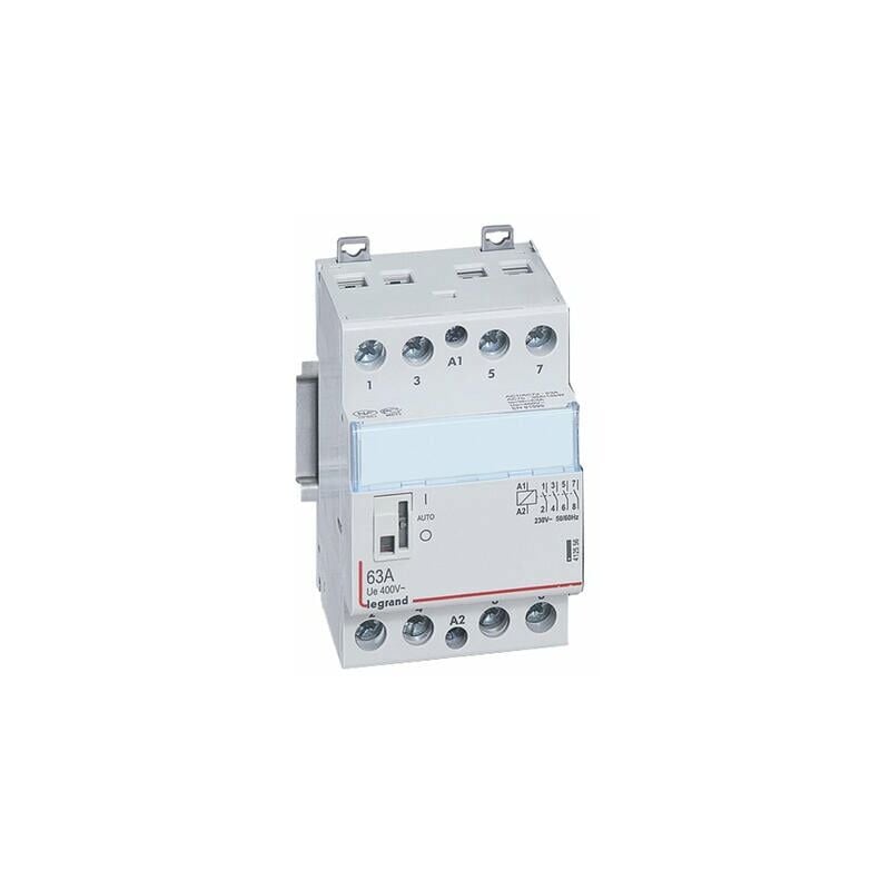 Contacteur de puissance CX³ bobine 230V - 4P 250V - 63A - contact 4F - 3 modules - 412556 - LEGRAND