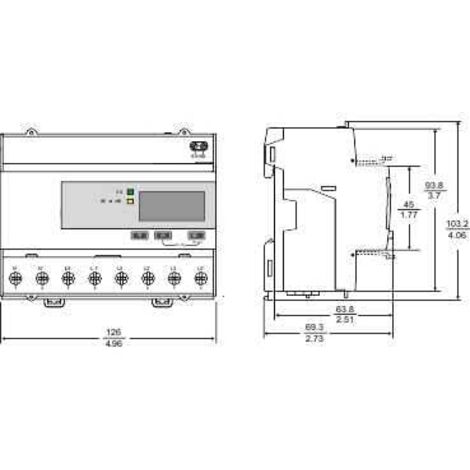 Acti9, iEM Compteur d'énergie iEM3110 63A, Impulsionss, MID - A9MEM3110