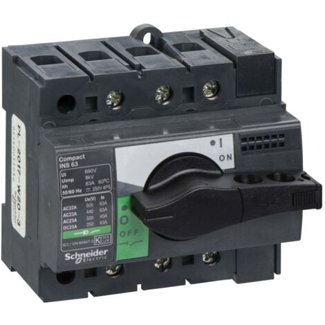 Interrupteursectionneur Interpact INS63 3P 63 A - 28902