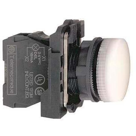 Harmony voyant rond Ø22 - IP66 - blanc - LED intégrée - 240 V - XB5AVM1