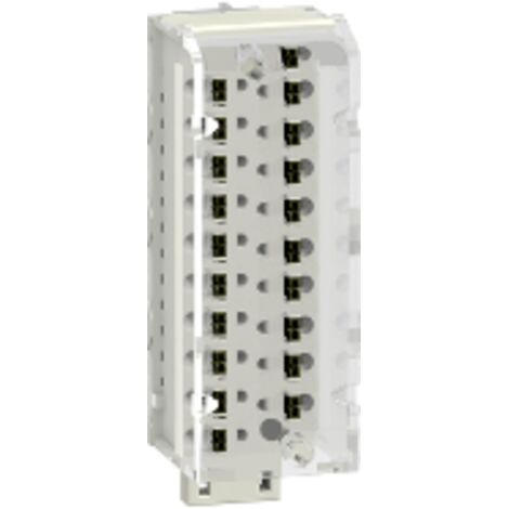 Modicon X80 - Bornier de raccordement - à ressort - débrochable - 20 ...