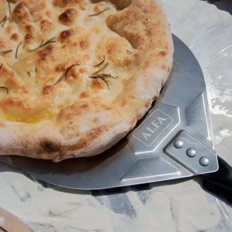 Set Pale Pizza 30 cm Completo con Palino e Spazzola per Forno Pizza