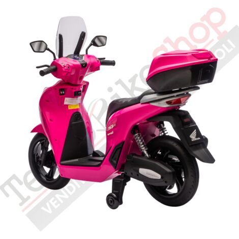 Moto Elettrica per Bambini 12V Scooter Rosa Honda SH125