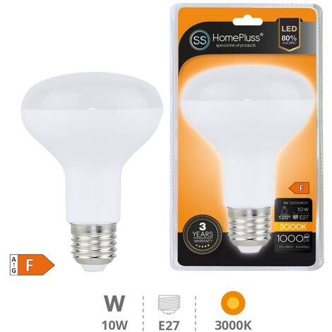 Bombilla LED reflectora R80 10W E27 3000K - 6u caja exp