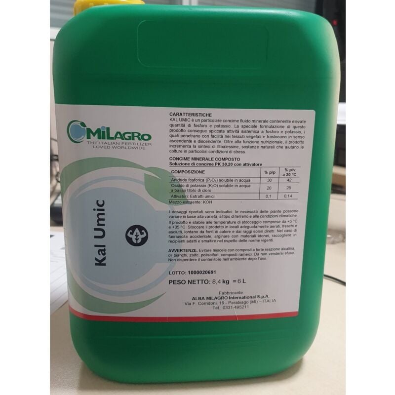 Concime Fosfito Potassio Kal Umic 6 LT Milagro