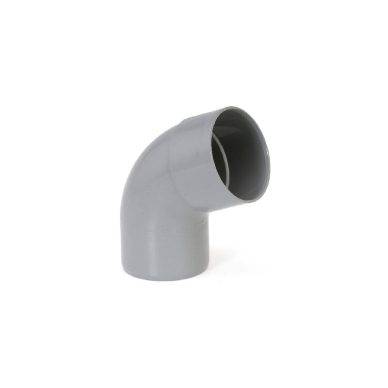 Girpi - Coude PVC mâle femelle gris 67°30 Ø63mm - XCO1