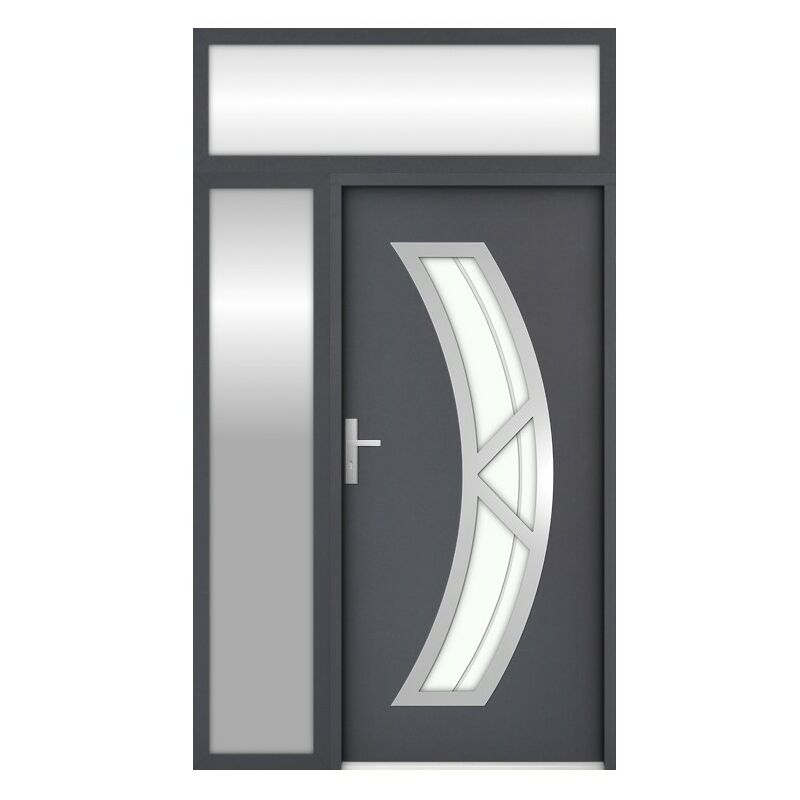 Porte d'entrée double Orion 110 x 240 cm avec imposte et tierce ...