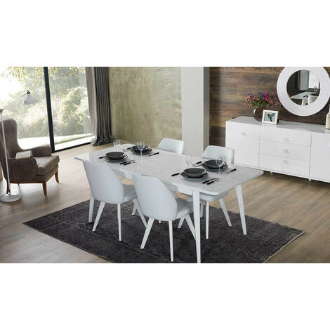 Salle à manger ALMODA Blanc