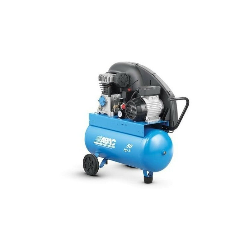 Abac - Compresseur à piston 3CV 10 bar 50L 400V Triphasé Direct - A29B ...