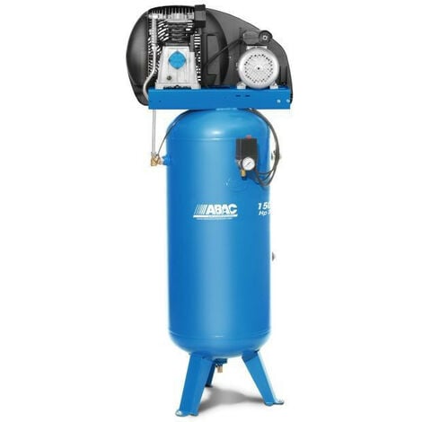 Abac - Compresseur d'air à pistons vertical bi-étagés 400 V Tri 5,5 CV ...