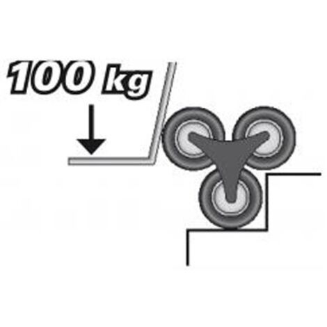 Ribitech - Diable 6 roues charge 250Kg max. - PRCD6R