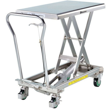 Fimm - Table élévatrice Bishamon 150 kg simple ciseaux inox 304