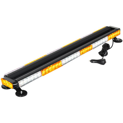 Amber&White 78 LED Recovery Light Bar 910mm 10-30V DC Flashing Beacon ...