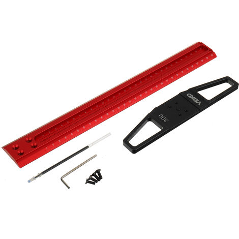 Aluminum Scriber Woodworking Ruler T-type Line Square Scribe Carpentry ...