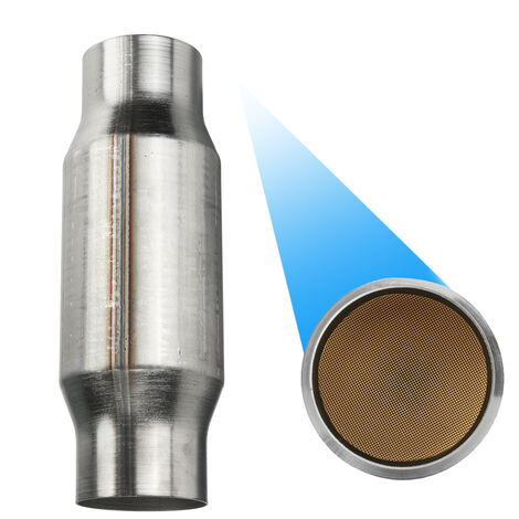 3'' inch In/Out Catalytic Converter Universal High Flow Stainless Steel