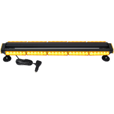 Yellow 66 LED Recovery Light Bar 810mm 10-30V DC Flashing Beacon Truck ...