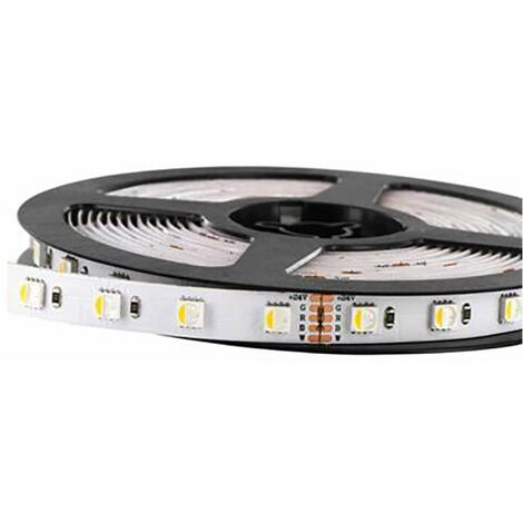 Striscia LED RGBW Bianco Naturale 6000K 96 LED/m 27W/m IP65 Impermeabile 5m