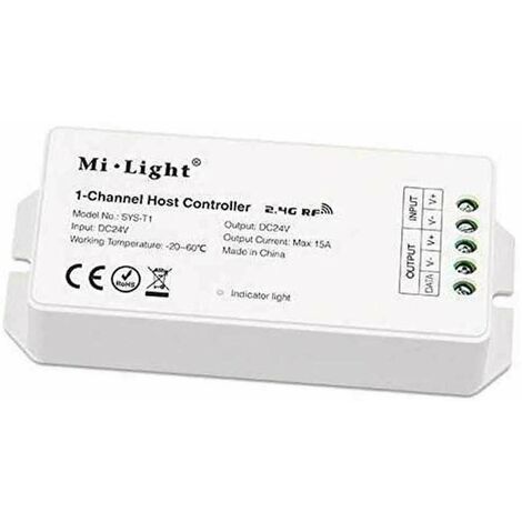 Controller LED RGB+CCT DC24V 15A RF 2.4G / Google Assistant / Alexa SYS-T1