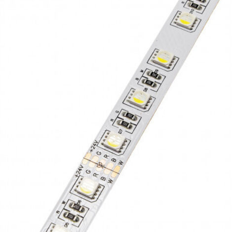 Striscia LED 24V 60LED/m lunghezza 5m - RGB+CW